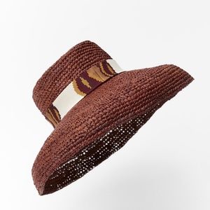 Zara | Accessories | Zara Limited Edition Raffia Hat With Band | Poshmark
